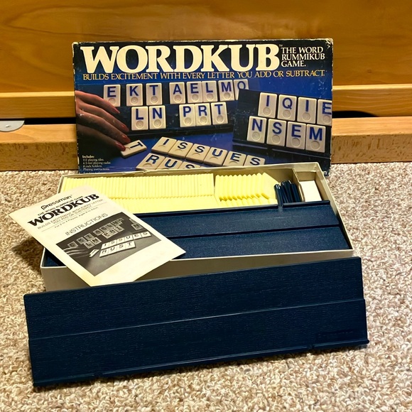 Pressman | Toys | Vintage 985 Wordkub Word Game Complete | Poshmark
